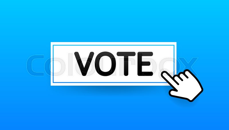 Vote Button Vector