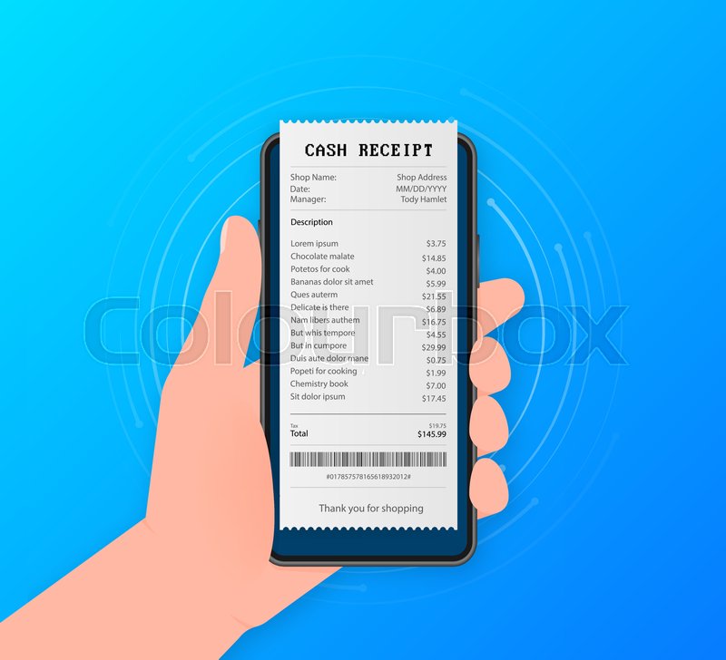 Receipt Clipart