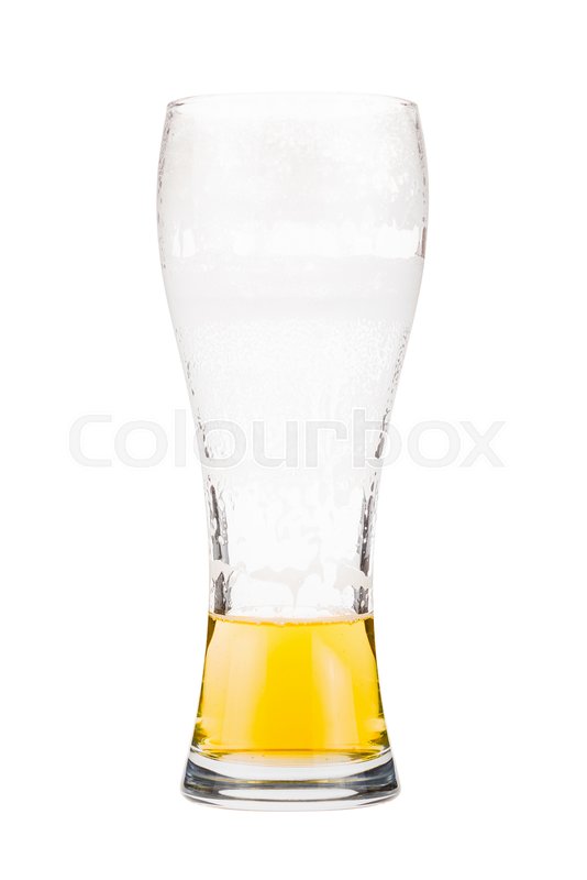 Half Empty Beer Glass