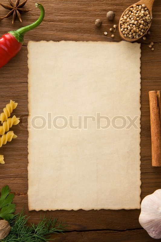 Background for cooking recipes | Stock image | Colourbox