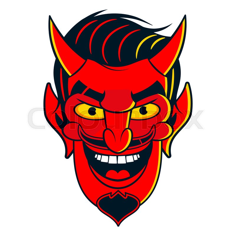 Evil Devil Face Tattoo