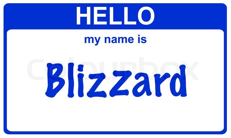 Name blizzard | Stock image | Colourbox
