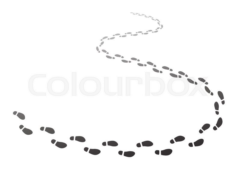 Walking Path Clipart Black And White