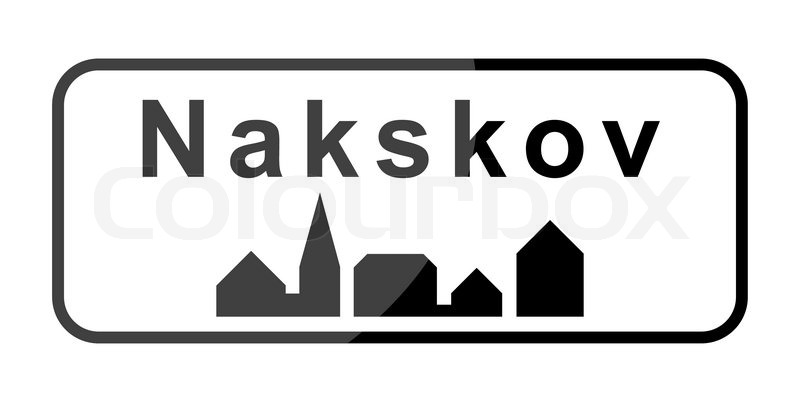 Byskilt Nakskov | Stock vektor | Colourbox