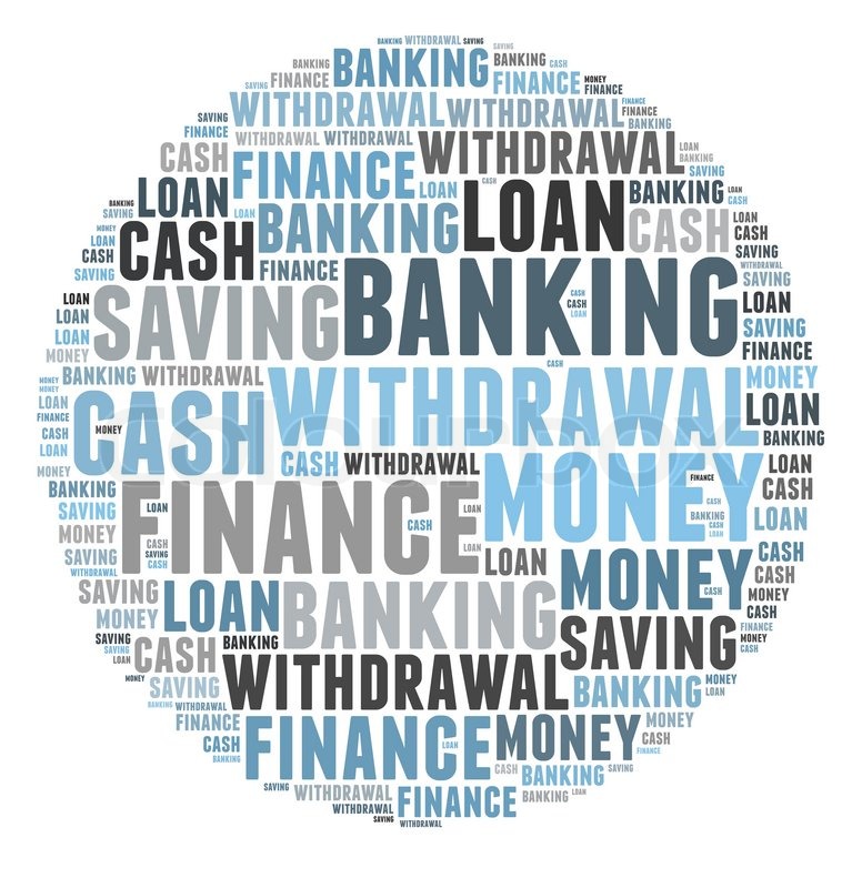 Banking in word collage | Stock image | Colourbox