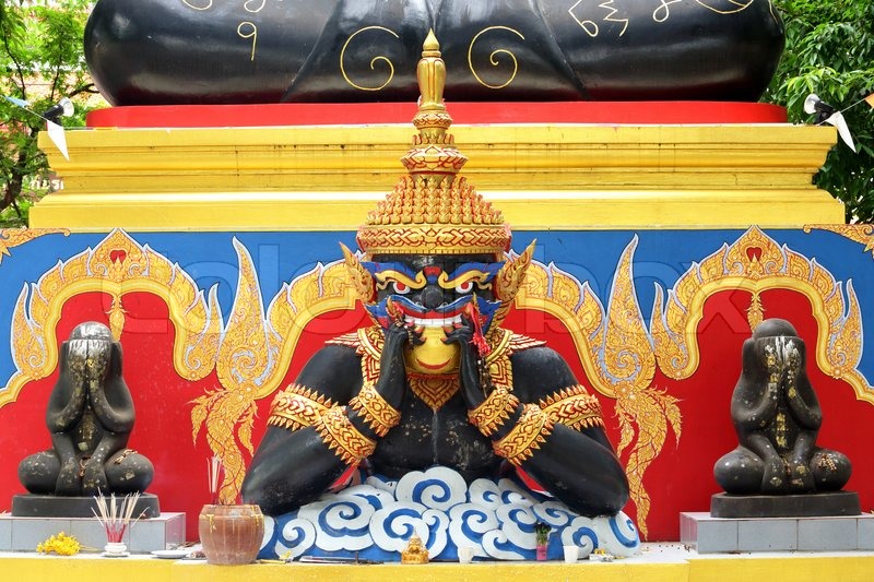 Phra Rahu and Phra Pidta | Stock Photo | Colourbox