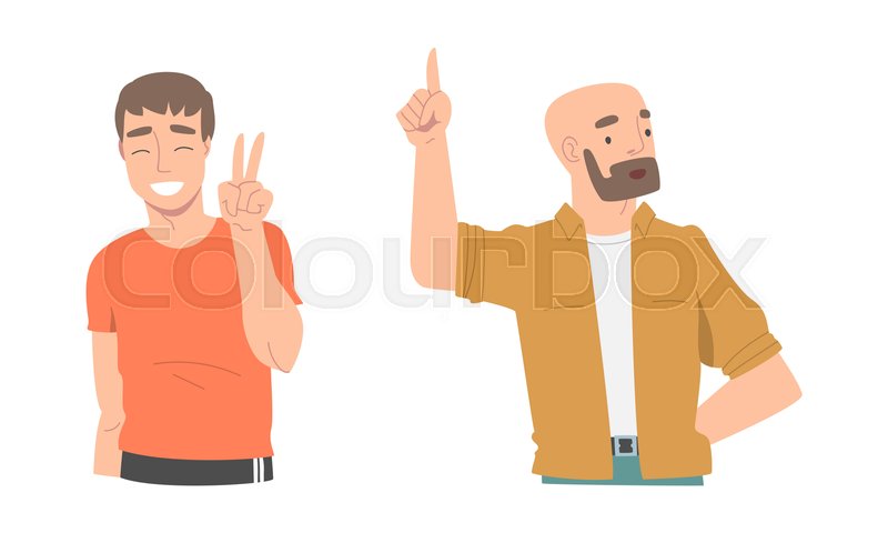 People Pointing At Each Other Cartoon