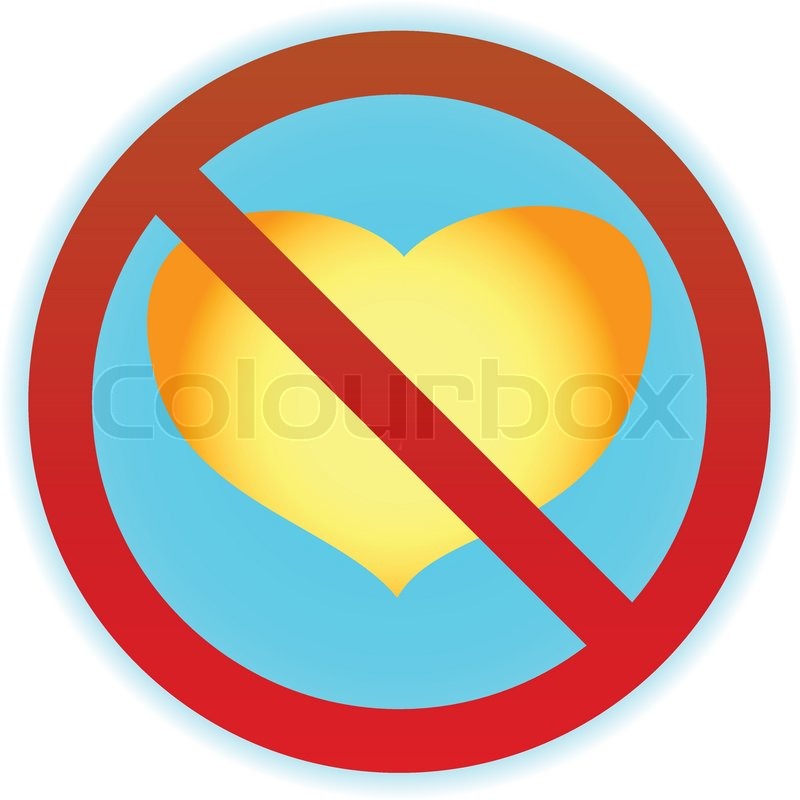 No heart | Stock vector | Colourbox