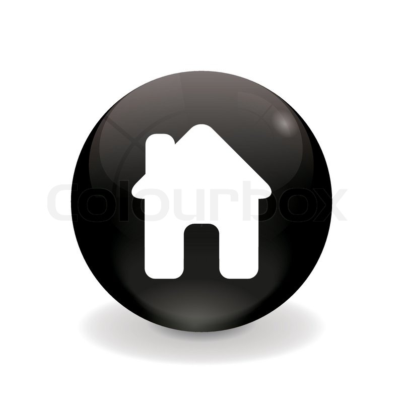 Home Button Icon Black