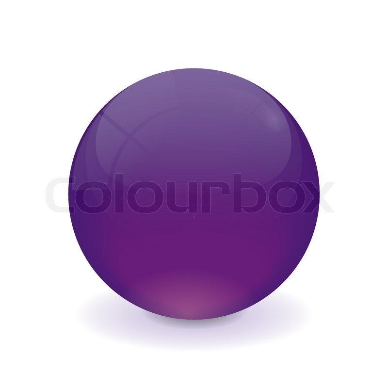 Round purple button | Stock vector | Colourbox