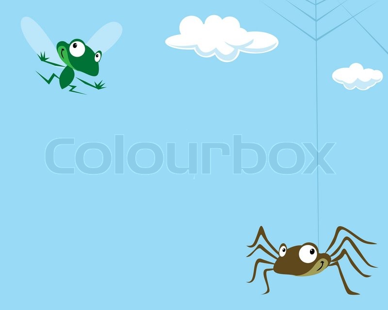 Spider and the Fly | Stock vector | Colourbox