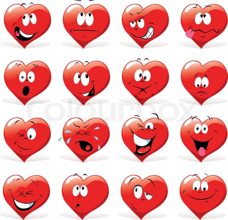 Cartoon Hearts | Stock-Vektor | Colourbox