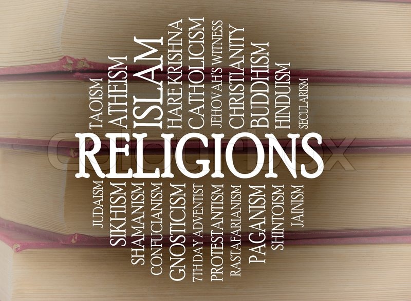 Religions word cloud | Stock image | Colourbox