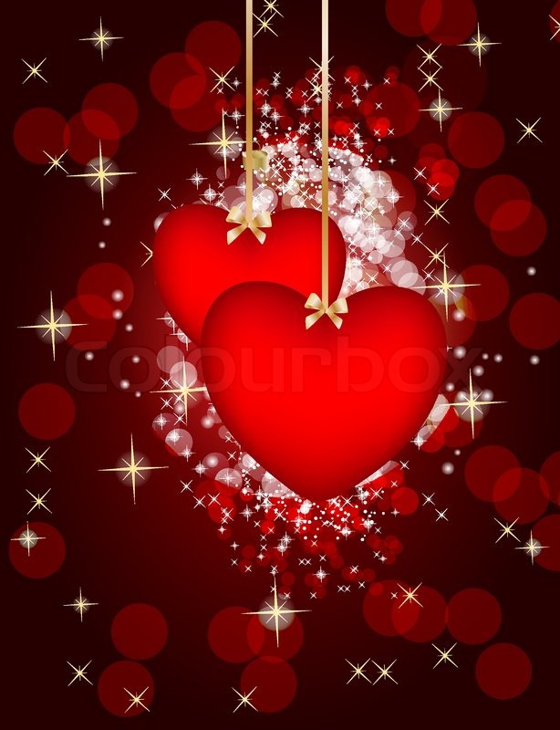 Valentinsdag kort, vektor illustration | Stock vektor | Colourbox