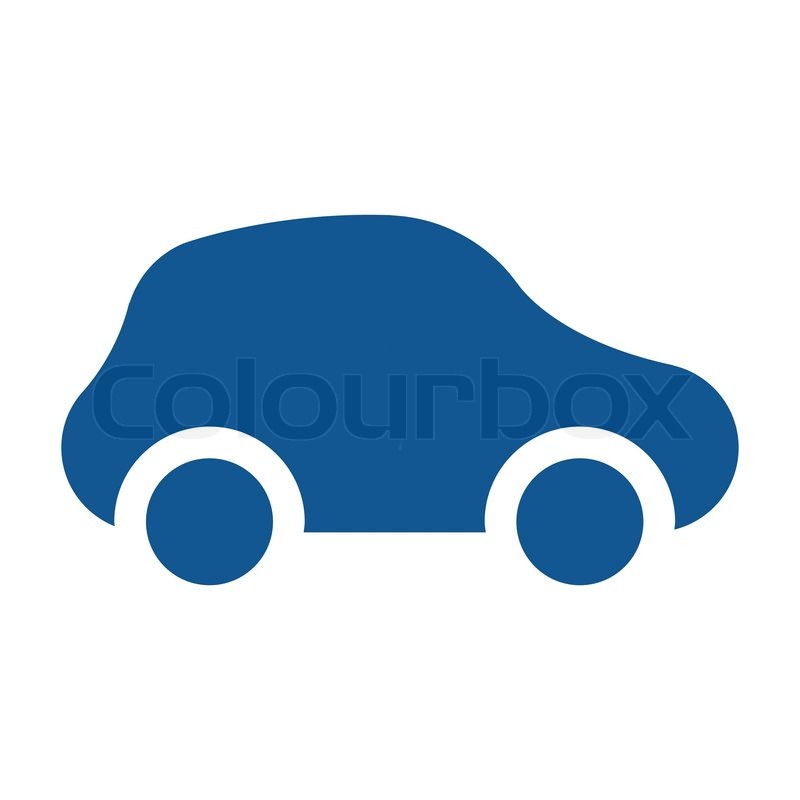 Icon - auto - blau | Stock-Vektor | Colourbox