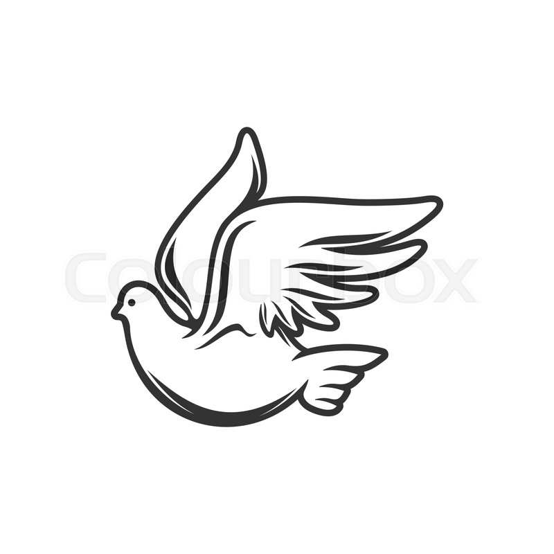 Christian Dove Outline