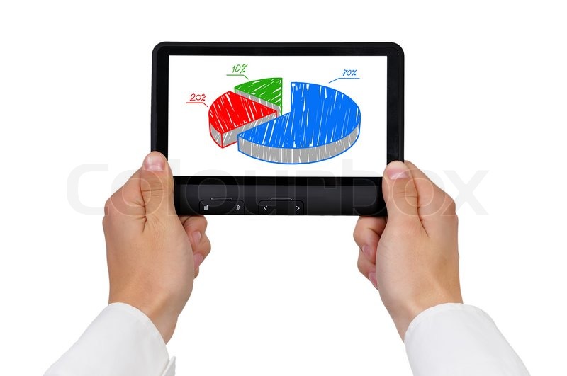 Tablet in hands | Stock image | Colourbox