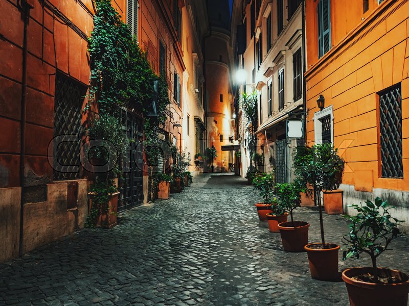 Italy Streets At Night