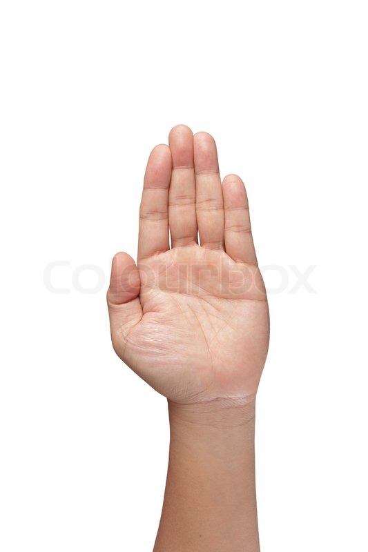 Hand symbol | Stock image | Colourbox
