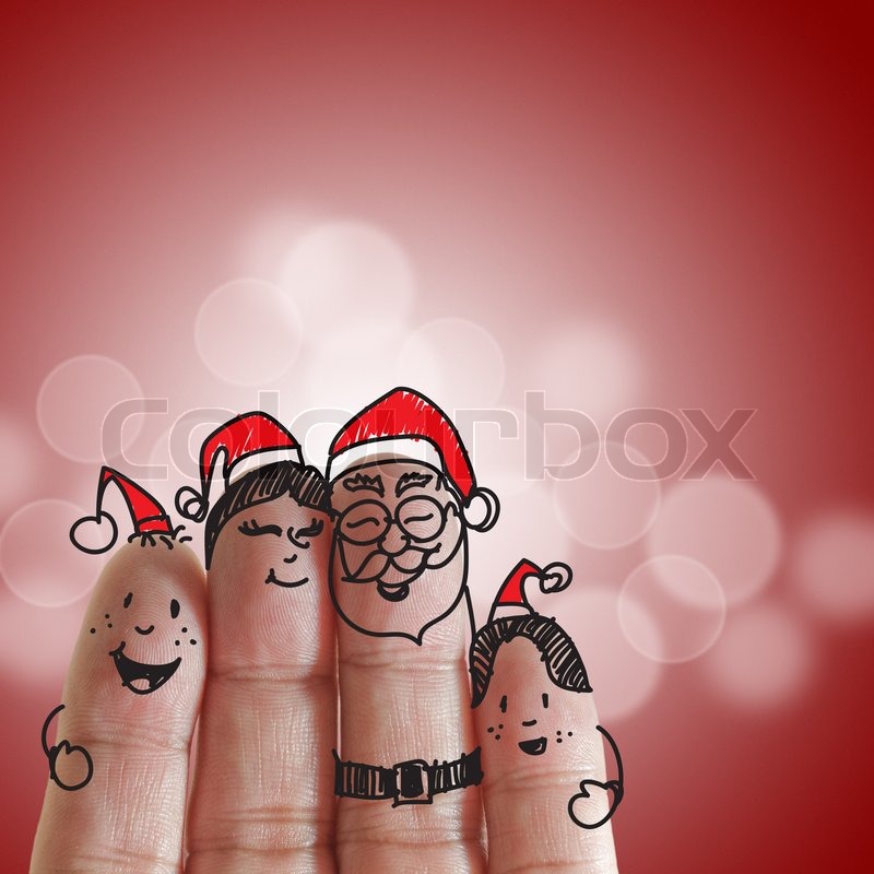 Fingers Familie og jul | Stock foto | Colourbox