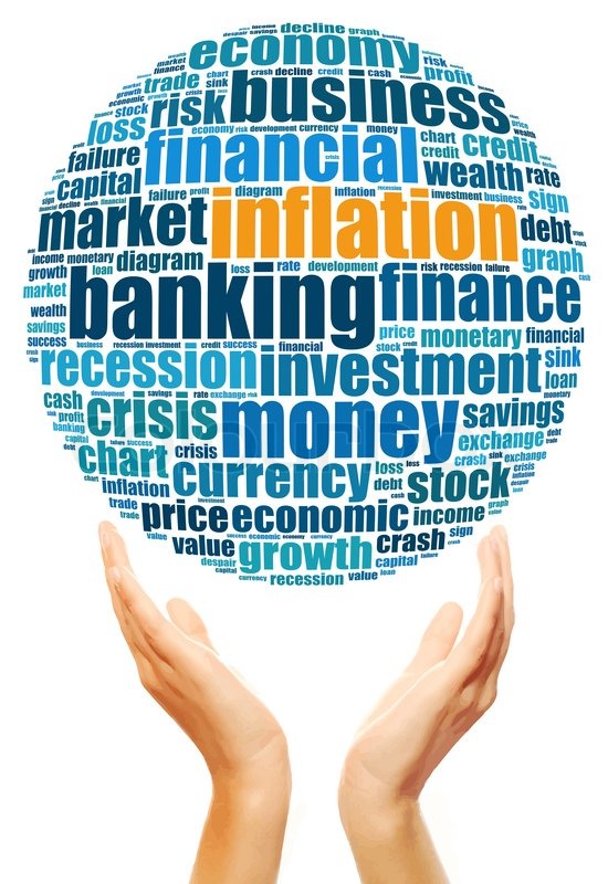 Inflation info-text graphics and ... | Stock image | Colourbox