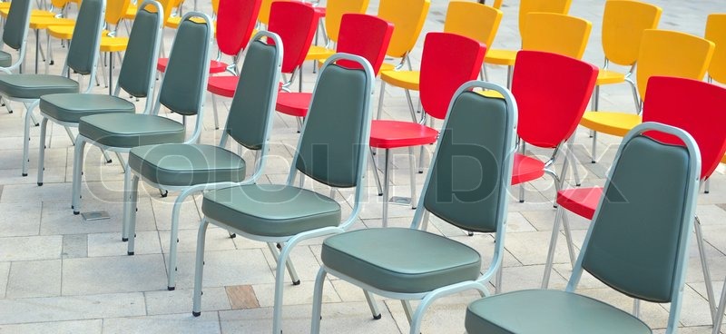 Multicolored chairs | Stock image | Colourbox
