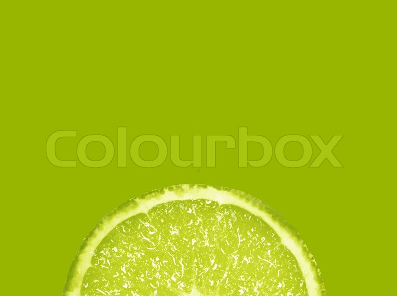 Slice of frische Limette | Stock Bild | Colourbox