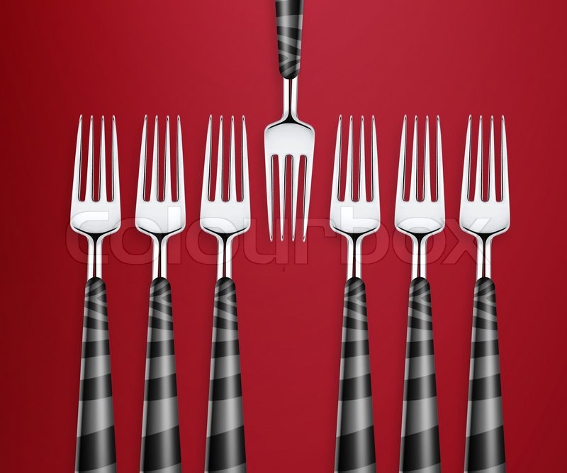 Set of forks | Stock image | Colourbox