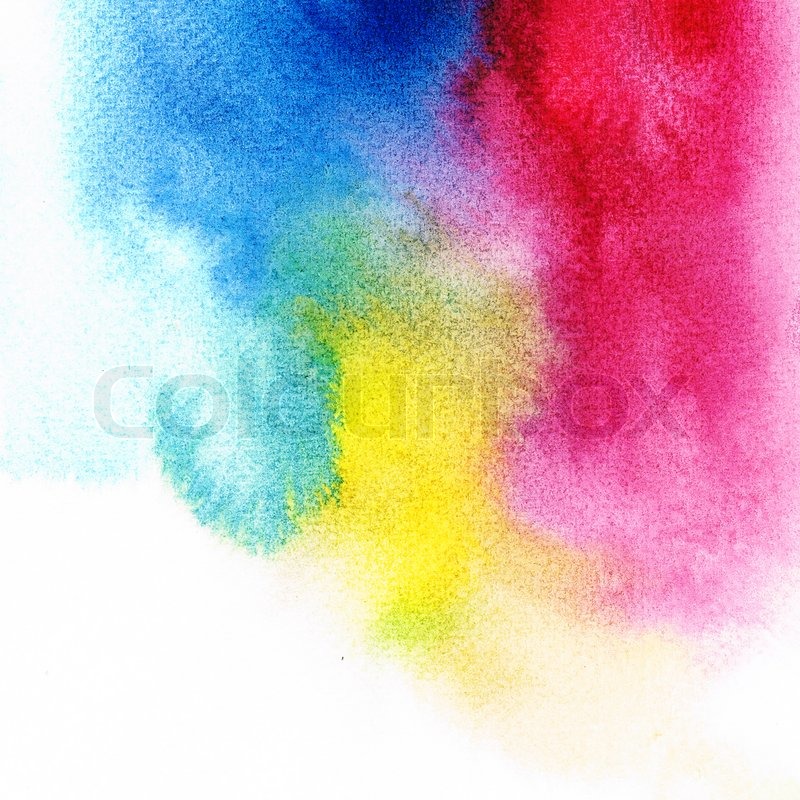 Wet on wet abstract watercolors | Stock image | Colourbox