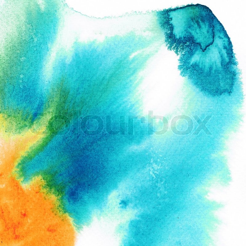 Wet on wet abstract watercolors | Stock image | Colourbox
