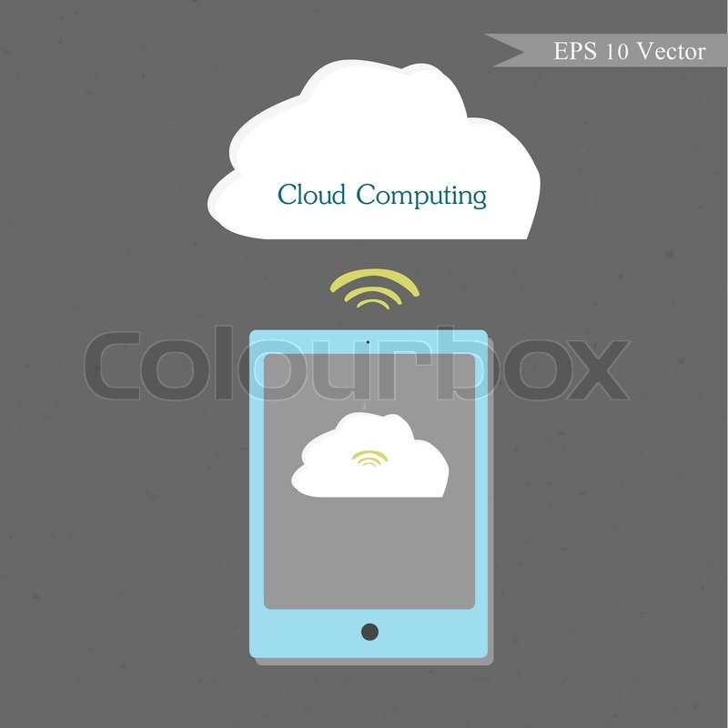Cloud computing | Stock vector | Colourbox
