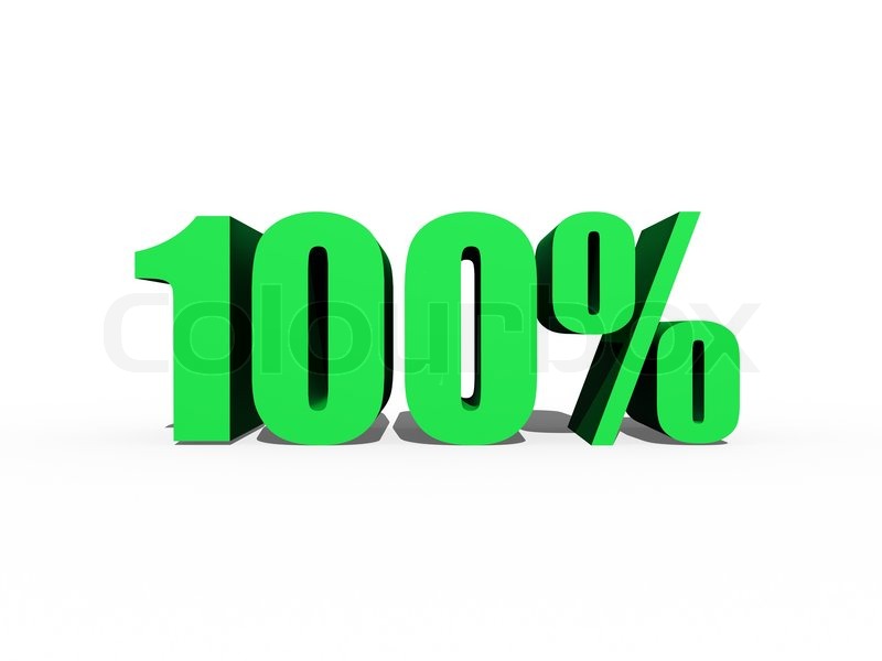 One Hundred Percent | Stock Bild | Colourbox