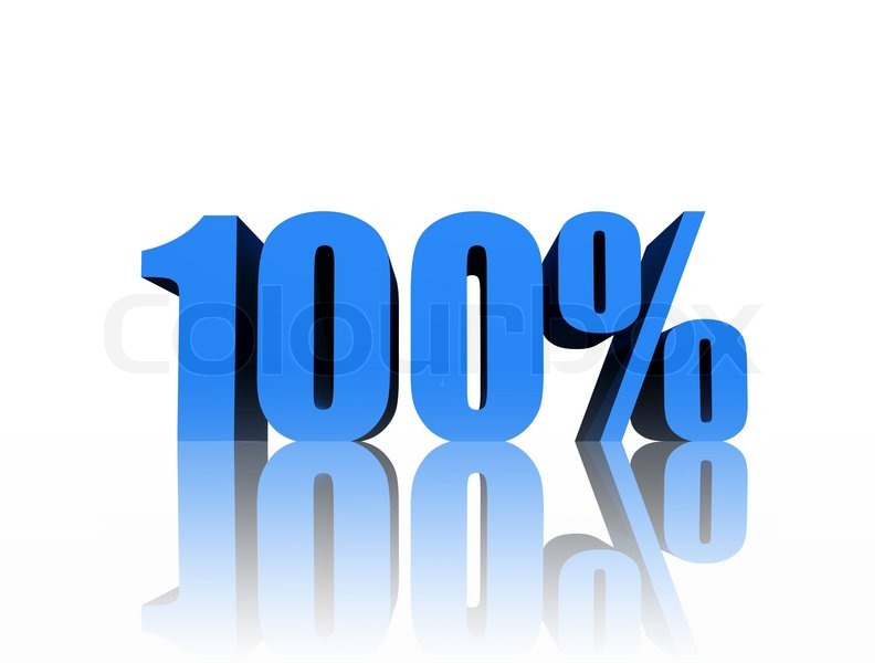 One Hundred Percent | Stock Bild | Colourbox