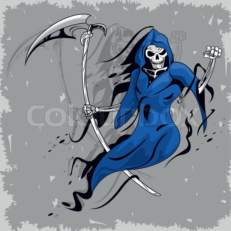 Female Grim Reaper Vector
