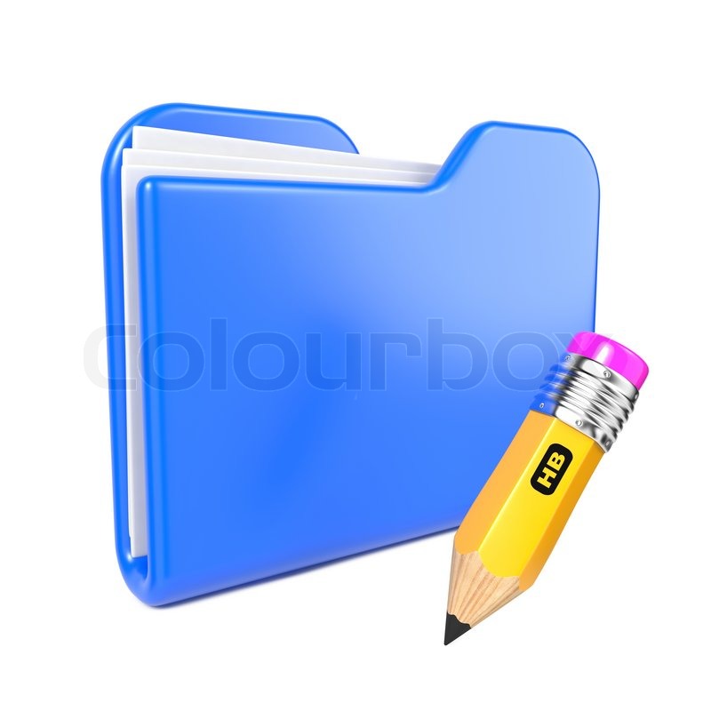 Blue Folder Clipart