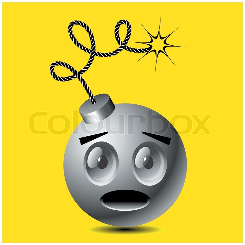Smiley bomb | Stock vector | Colourbox