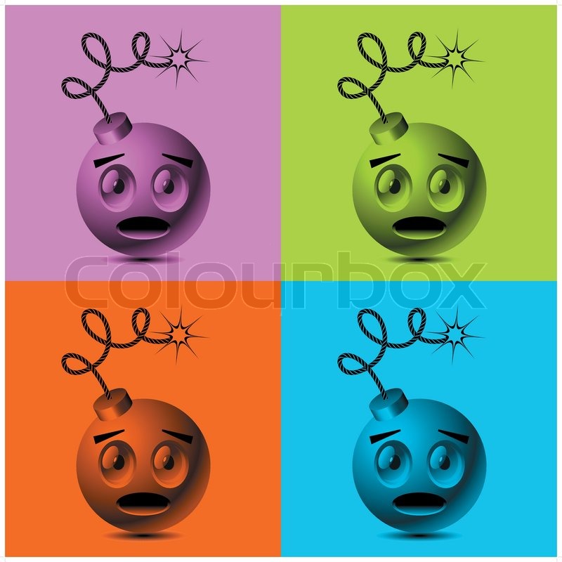 Smiley bombs | Stock Vector | Colourbox