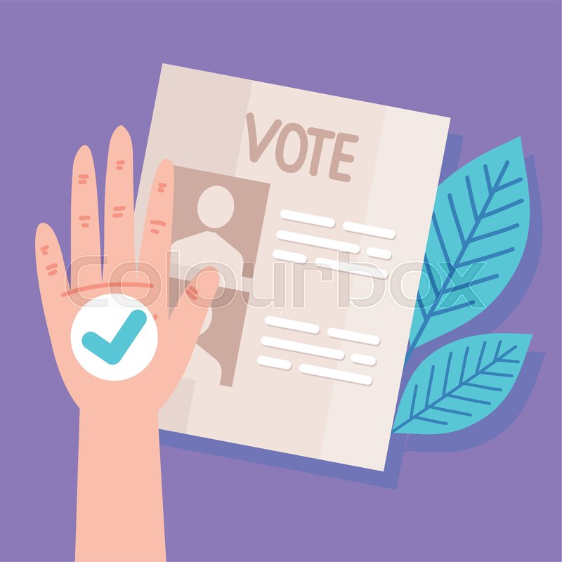 Voting Hand Vector