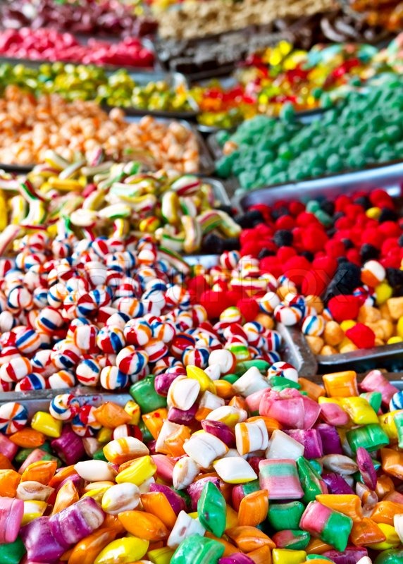 Assorted candy and Mixed colorful ... | Stock image | Colourbox