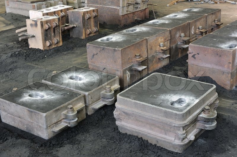 Foundry, sand molded casting, molding ... | Stock image | Colourbox