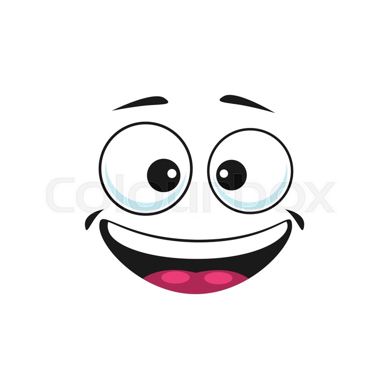 Excited Cartoon Face