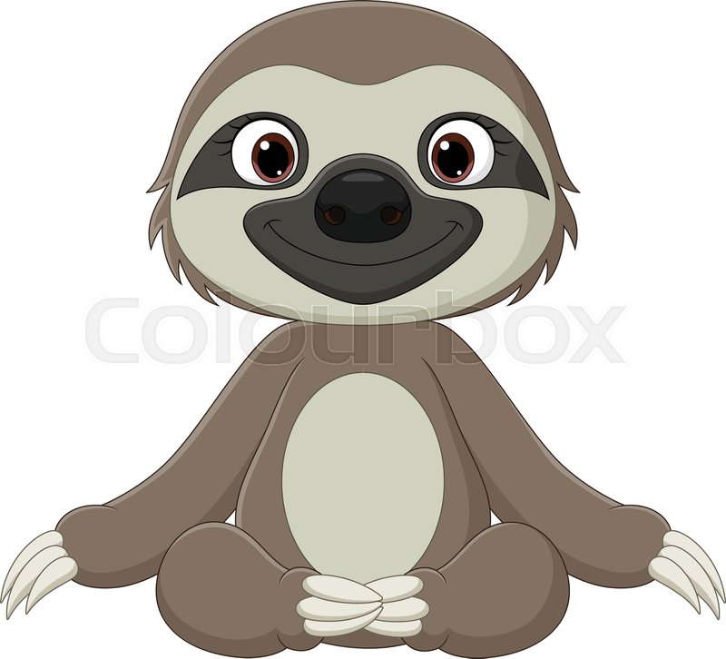 Baby Sloth Cartoon