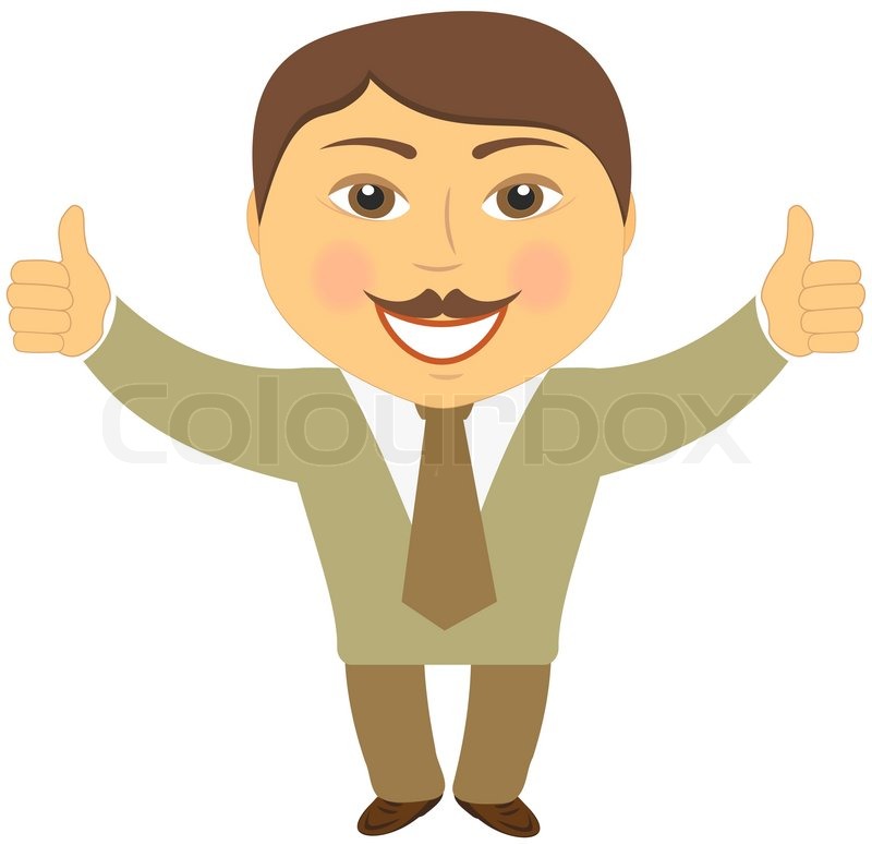 Two Thumbs Up Cartoon