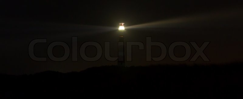 Lighthouse in the dark | Stock Photo | Colourbox