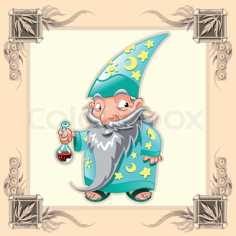 Funny Magician | Stock vector | Colourbox