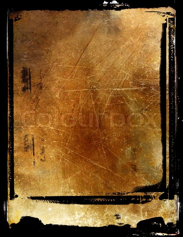 Grunge border golden background | Stock image | Colourbox