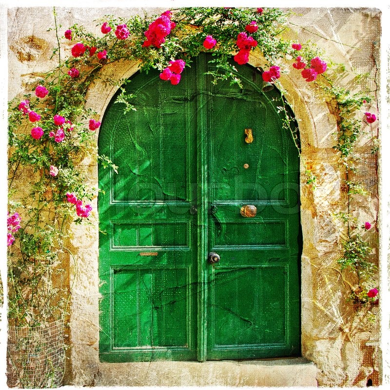 Old Pictorial Greek Doors | Stock image | Colourbox
