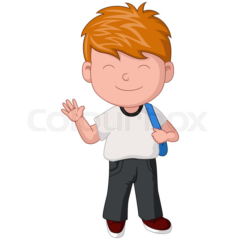 Middle School Kid Cartoon