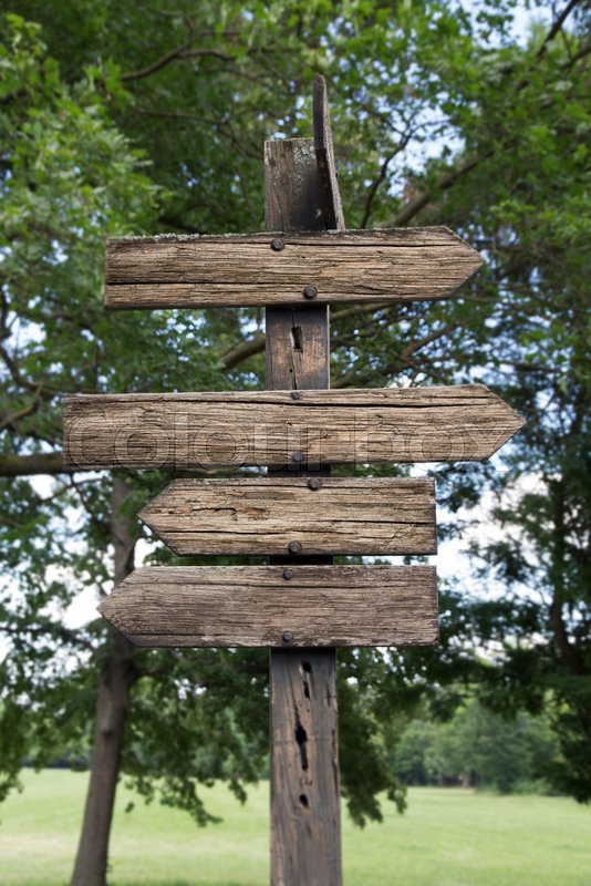Wooden Arrow Sign Post