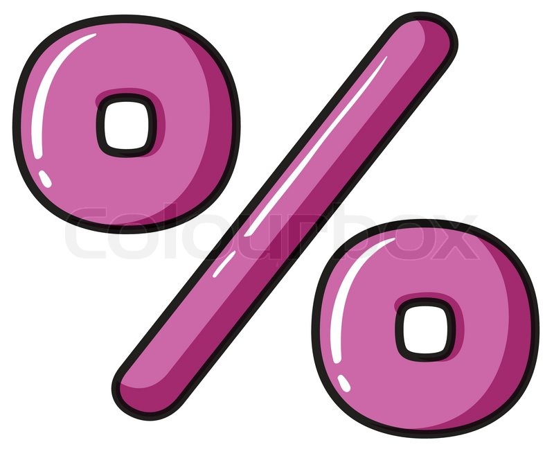 A percentage symbol | Stock vector | Colourbox